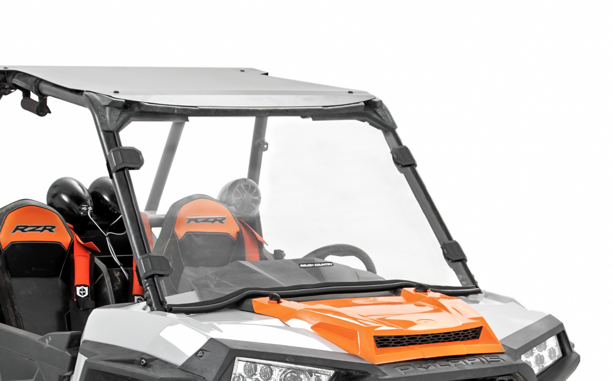 Rough Country Full Windshield w/o Factory Visor for 2014-2019 Polaris ...